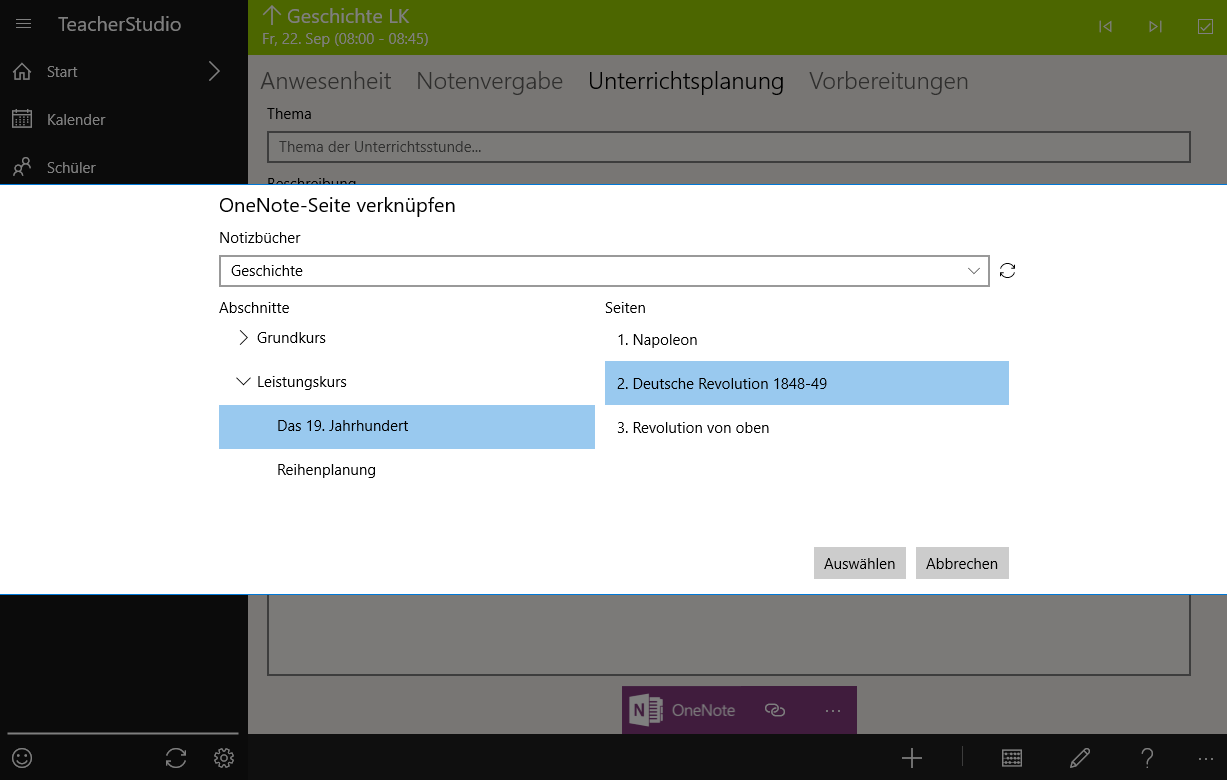 TeacherStudio – Unterrichtsplanung in Microsoft OneNote mit TeacherStudio